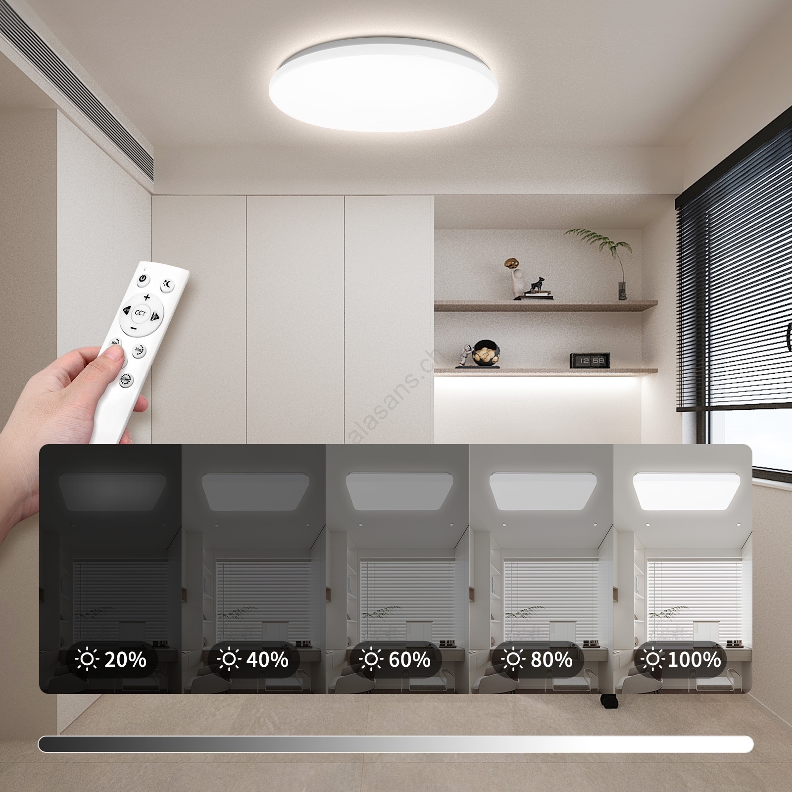 Brilagi - Plafoniera LED dimmerabile MILKY WAY LED/36W/230V 3000-6500K ...