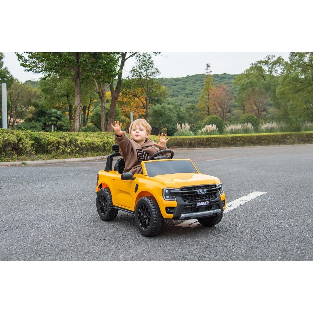 Elektrisches Ford Ranger Kinderauto 60W/4500 mAh, gelb | Alasans