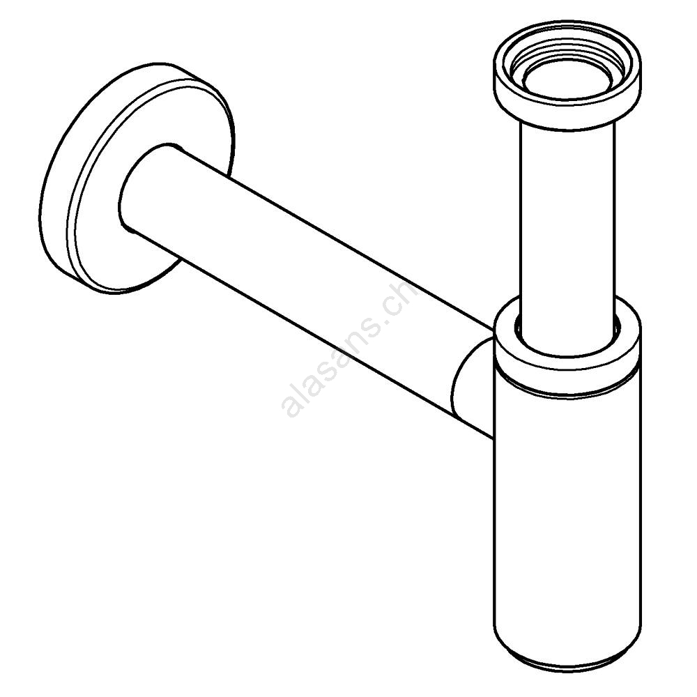 GROHE 28912DC0 - Siphon DN 32 en acier inoxydable | Alasans