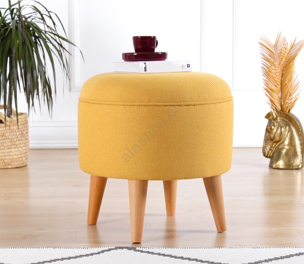 Tabouret PIXI Ø 40 cm jaune | Alasans