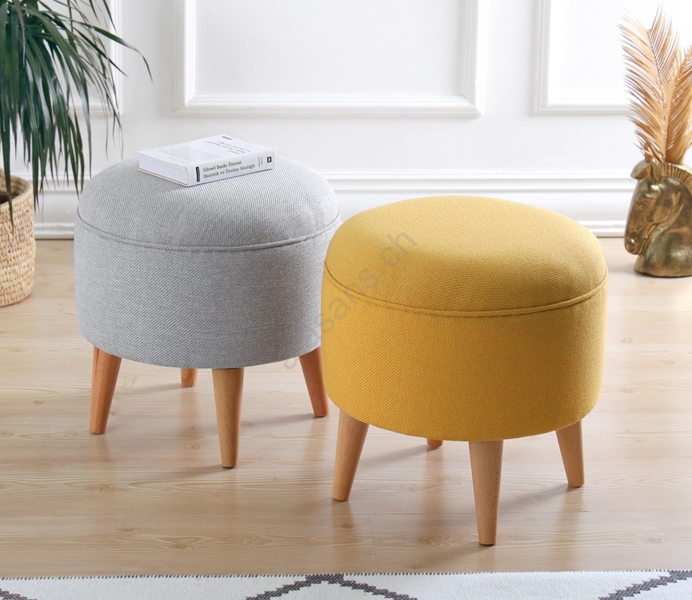 Tabouret PIXI Ø 40 cm jaune | Alasans